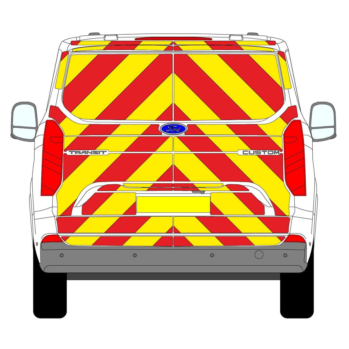 Ford Transit Custom Tailgate Chevron Kit (2023 - 2025) – Chevron Warehouse